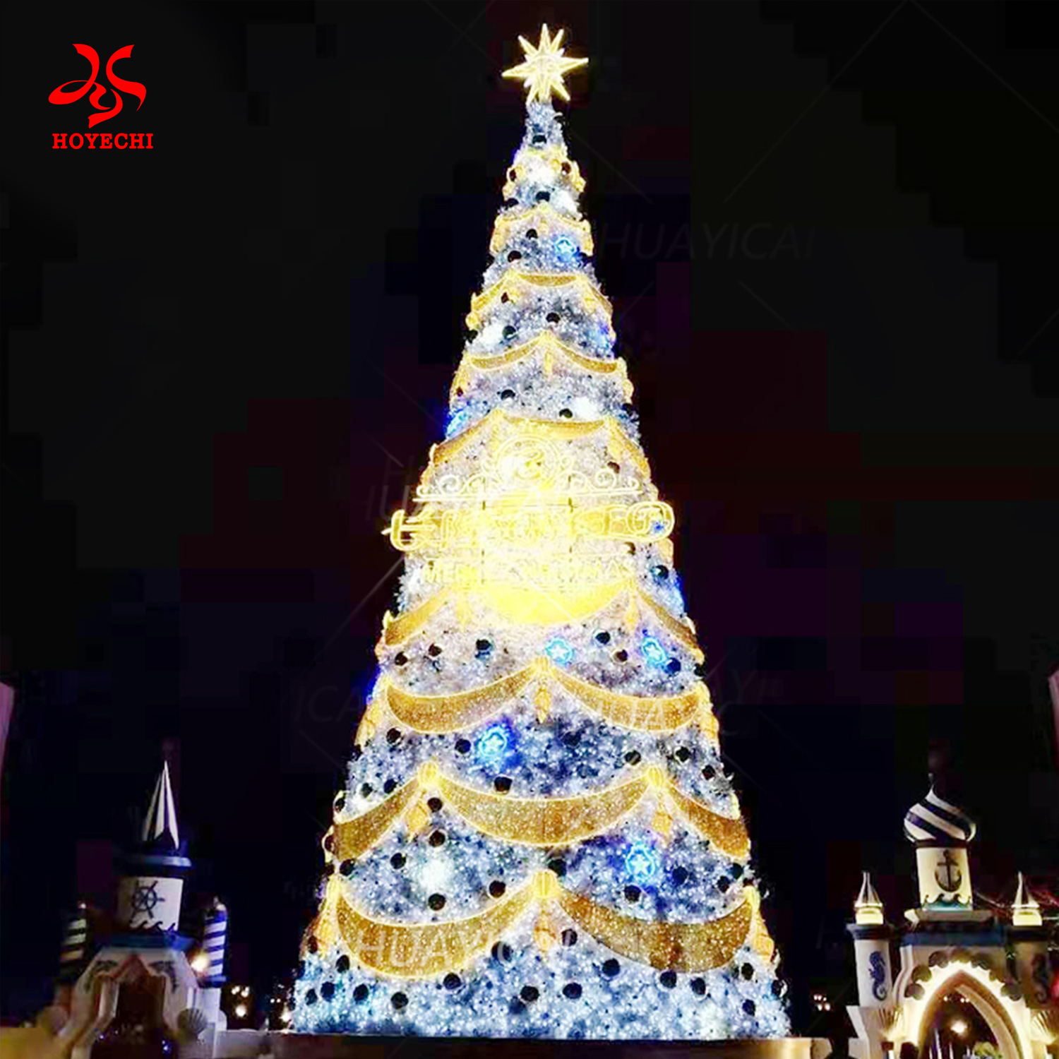 High Quality HOYECHI Christmas tree production factory outdoor giant ...